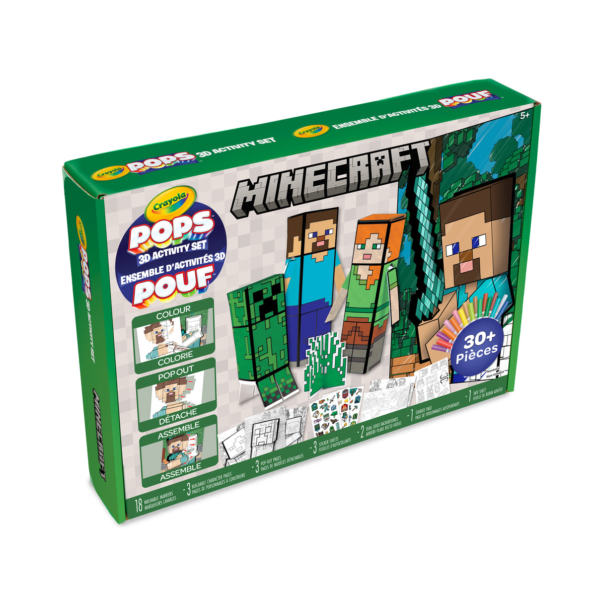 Crayola POPS 3D Minecraft Activity Set – Crayola Canada