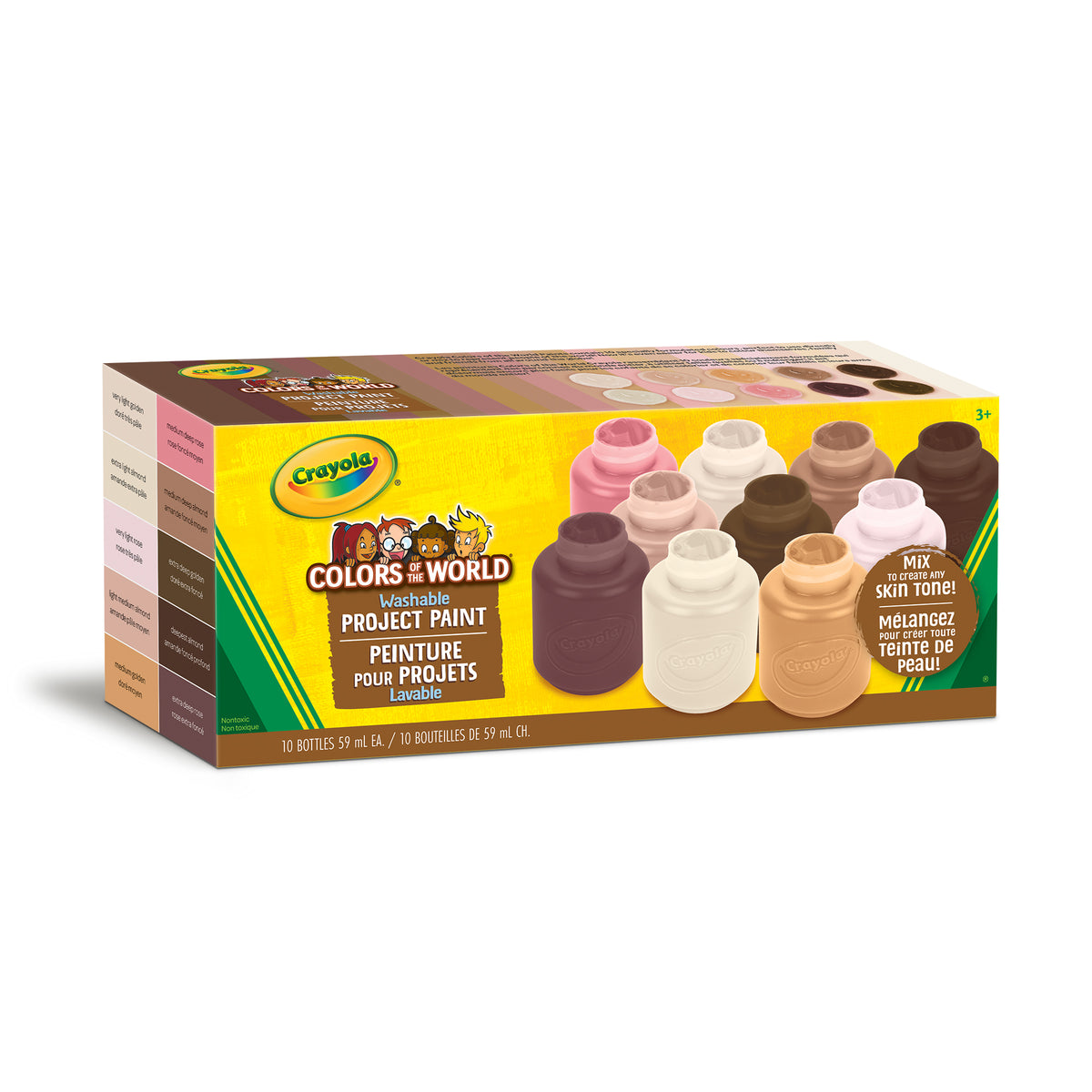 Crayola Colors of The World Washable Paint, 10 Count – Crayola Canada