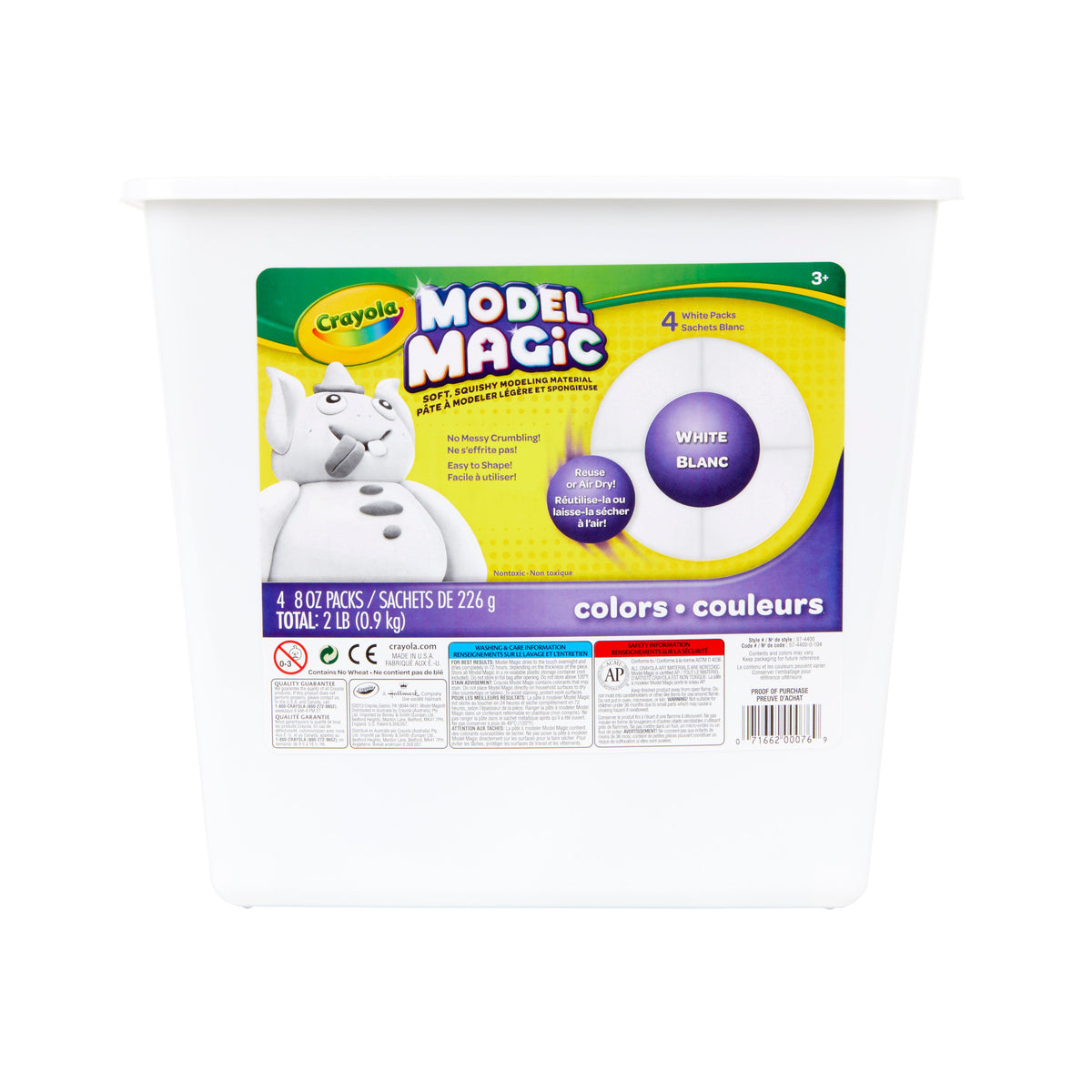 Crayola Model Magic 2lb Bucket, White – Crayola Canada