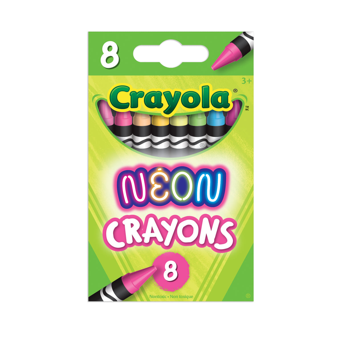 Crayola Neon Crayons, 8 Count – Crayola Canada