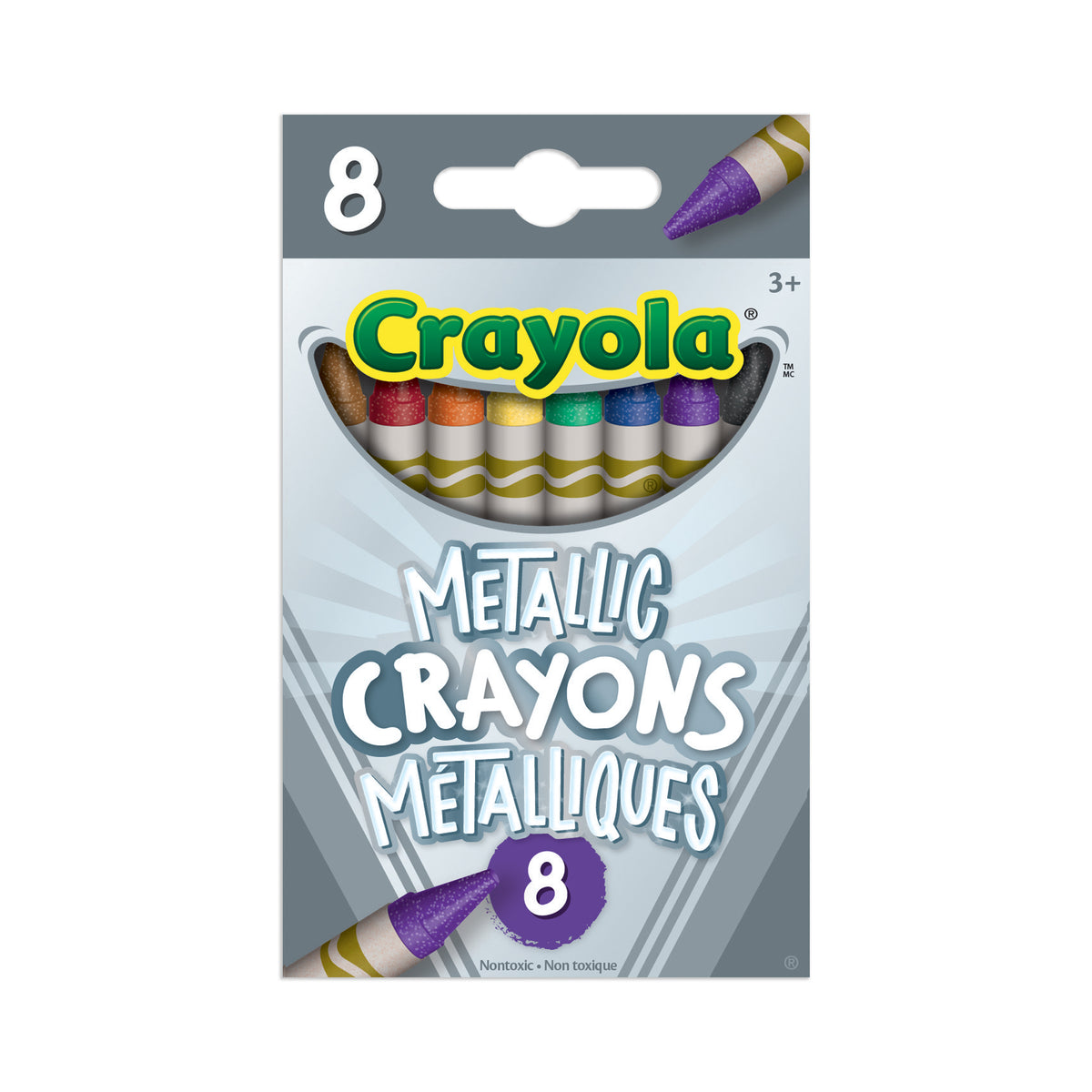 Crayola Metallic Crayons, 8 Count – Crayola Canada