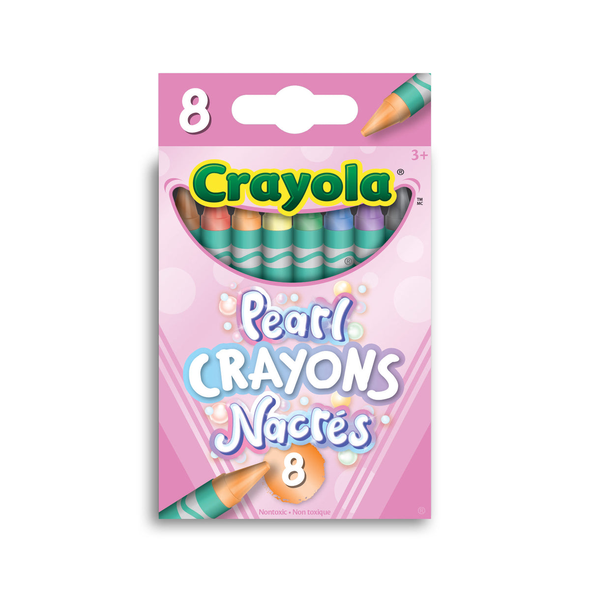 Crayola Pearl Crayons, 8 Count – Crayola Canada
